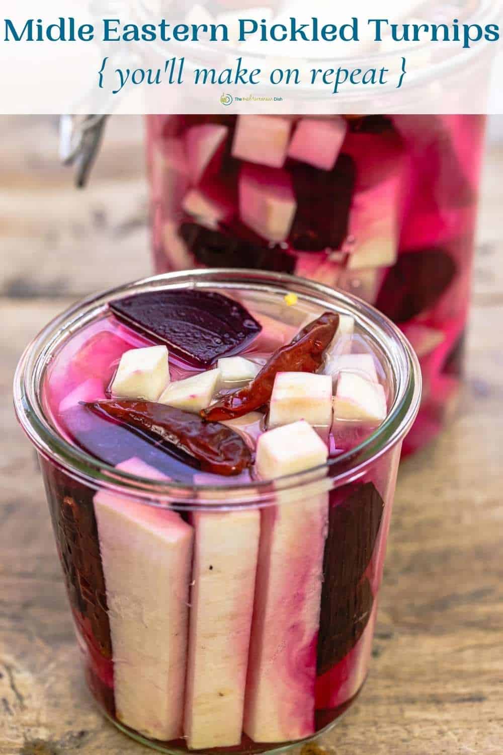 Middle Eastern Pickled Turnips (Pink Pickles!) - The Mediterranean Dish