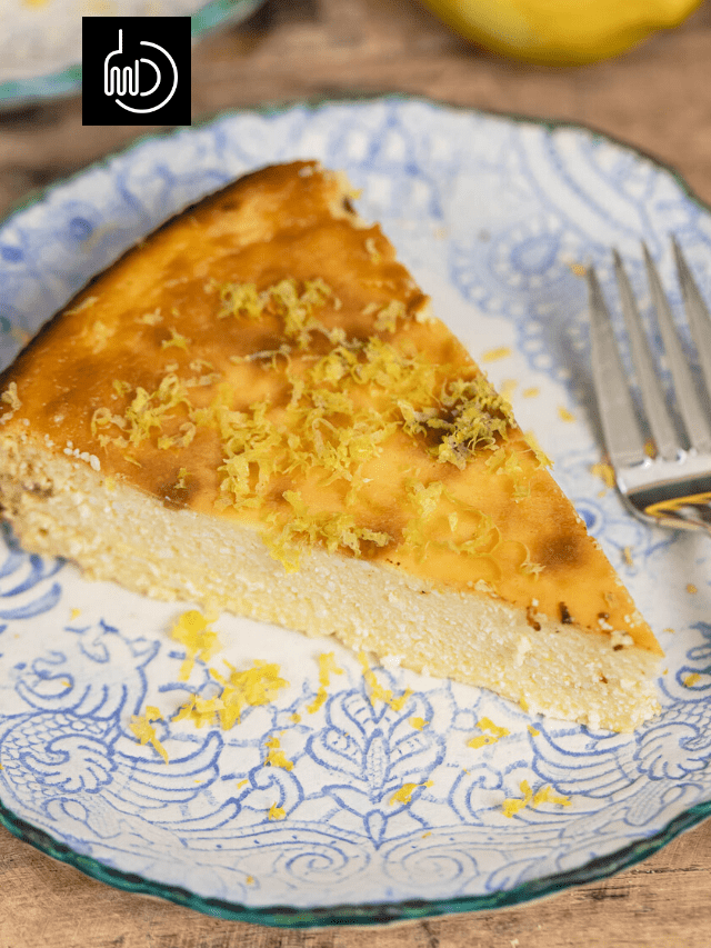 5-Ingredient Italian Ricotta Cheesecake - The Mediterranean Dish