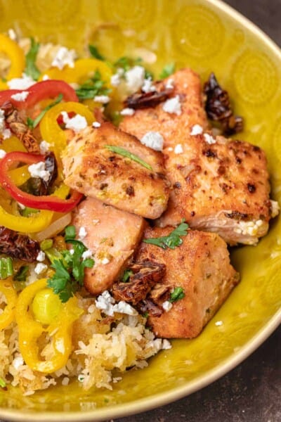 Crispy Salmon Rice Bowl (Better Than TikTok) - The Mediterranean Dish
