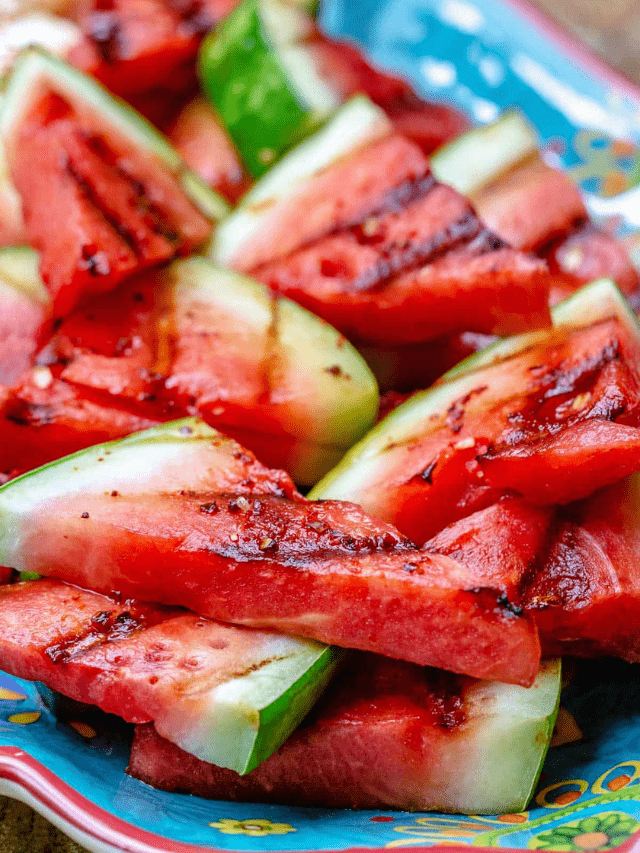 Grilled Watermelon (How to Grill Watermelon) - The Mediterranean Dish