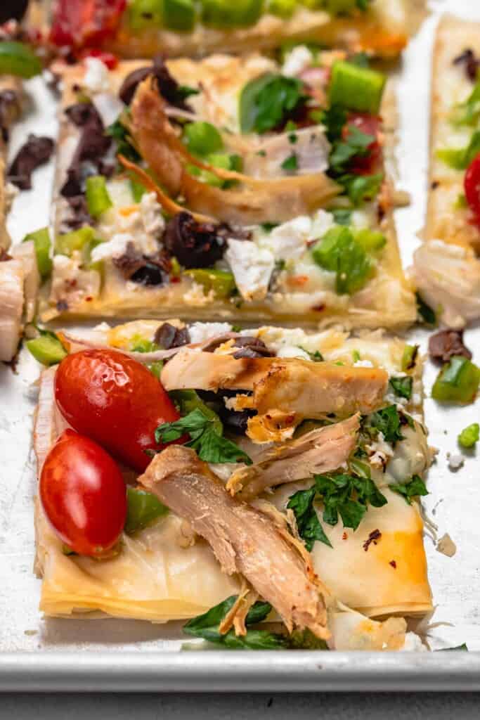 Easy Sheet Pan Pizza with Phyllo Dough (Crispy Pizza Dough) | The ...