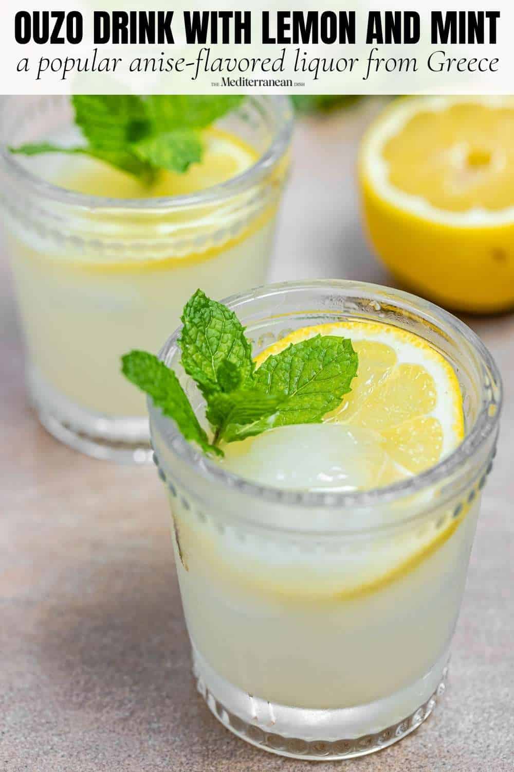 Easy Ouzo Drink with Lemon | The Mediterranean Dish