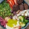 Easy Loaded Mediterranean Falafel Bowl | The Mediterranean Dish