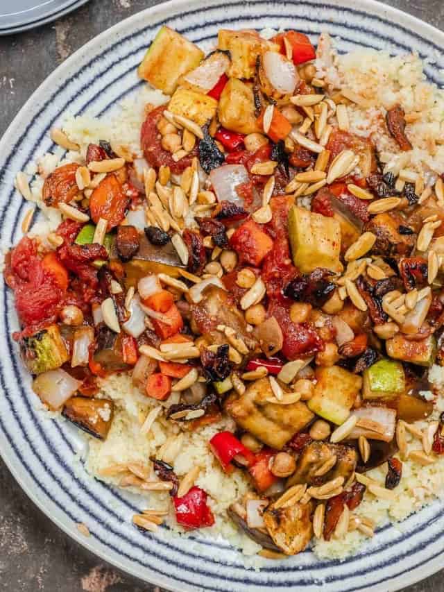 Moroccan-Style Chickpea And Vegetable Couscous - The Mediterranean Dish