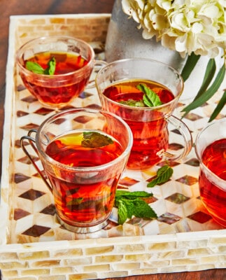 Arabic Tea Recipe with Fresh Mint | The Mediterranean Dish