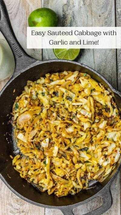 Sautéed Cabbage With Garlic And Lime - The Mediterranean Dish