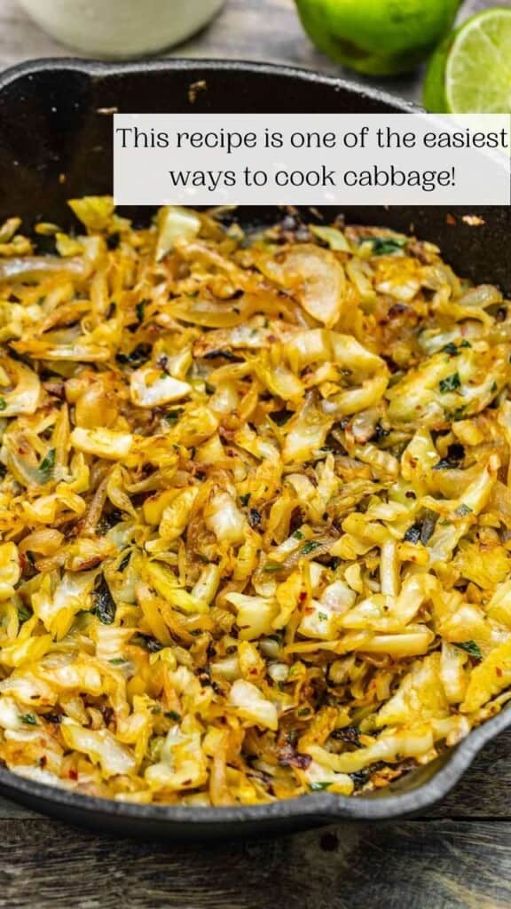 Sautéed Cabbage With Garlic And Lime - The Mediterranean Dish