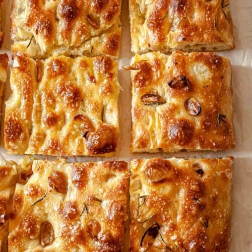 Roasted Garlic And Rosemary Focaccia The Mediterranean Dish