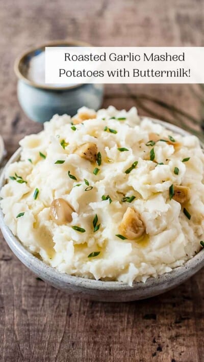 Roasted Garlic Mashed Potatoes - The Mediterranean Dish