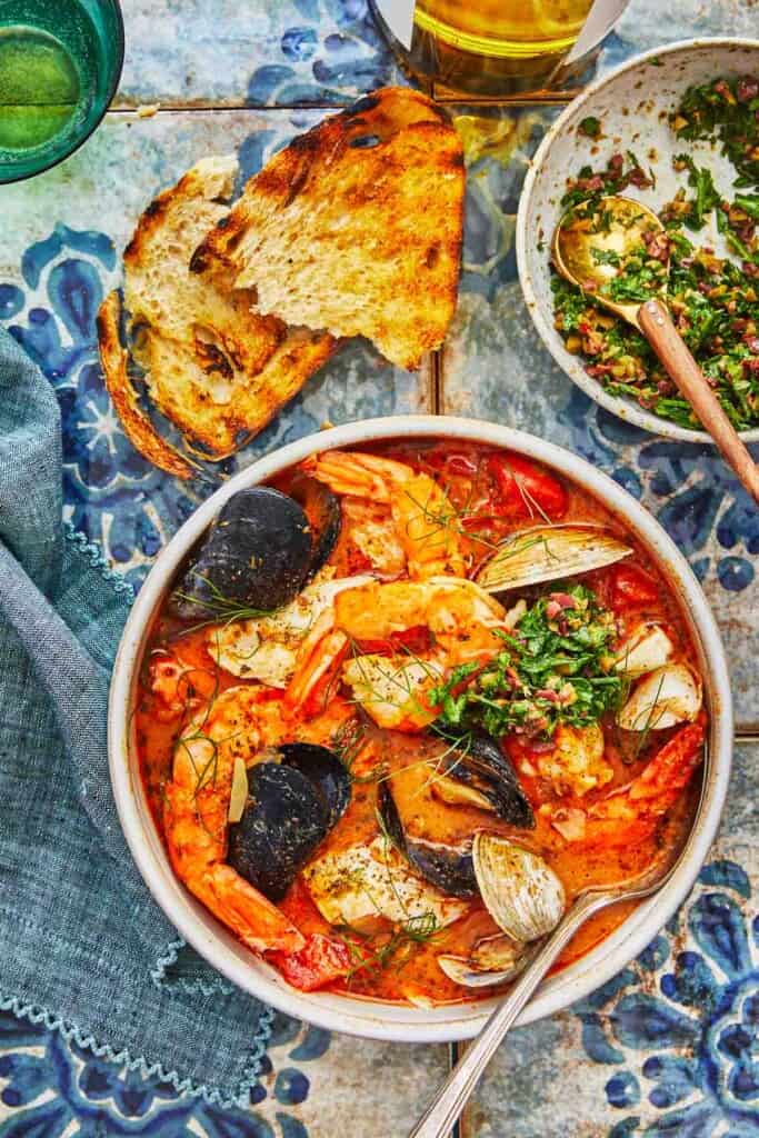 Cioppino (Seafood Stew) | The Mediterranean Dish