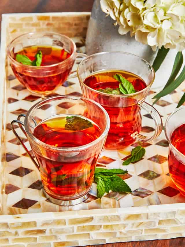 Arabic Tea with Fresh Mint - The Mediterranean Dish