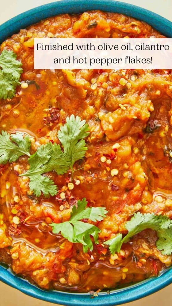 Zaalouk (Moroccan Eggplant Salad) - The Mediterranean Dish