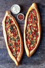 Vegetarian Turkish Pide | The Mediterranean Dish