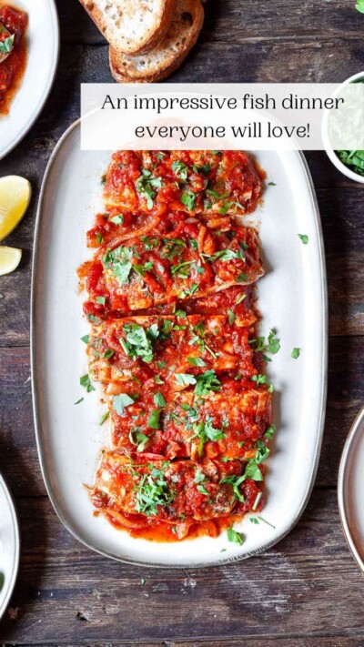 Baked Greek Fish (Psari Plaki) - The Mediterranean Dish