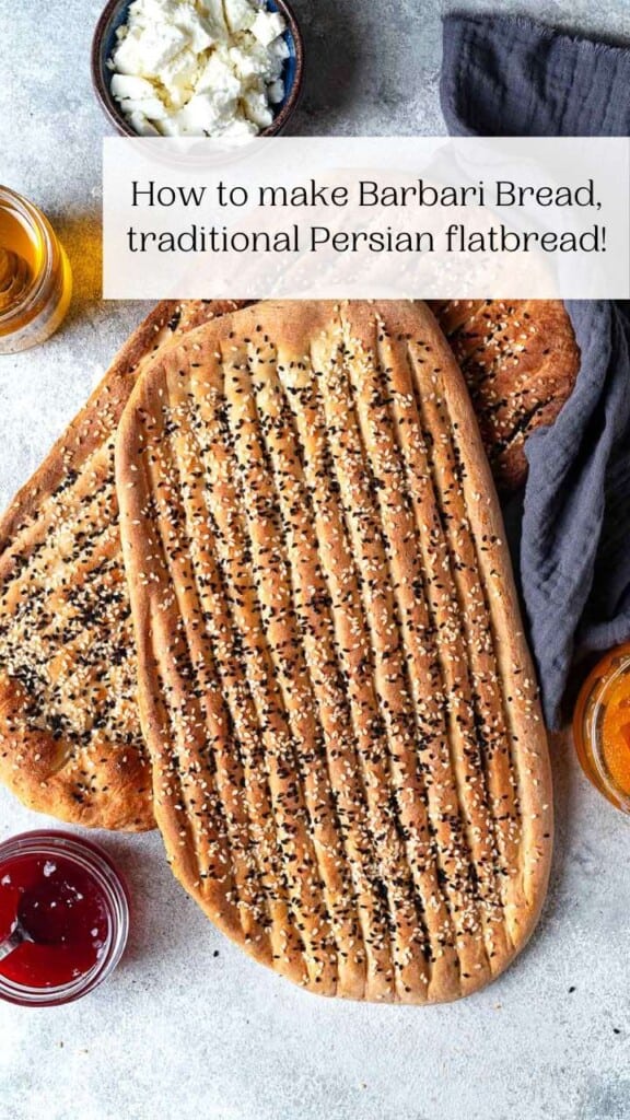 Barbari Bread (Persian Flatbread) - The Mediterranean Dish