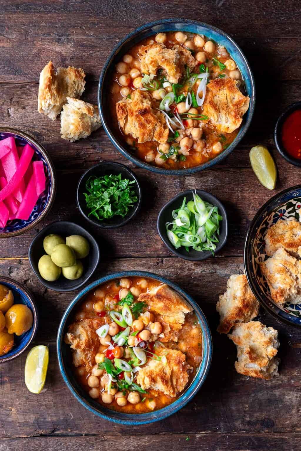 Lablabi (Tunisian Chickpea Stew) | The Mediterranean Dish