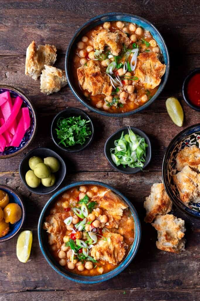 Lablabi (Tunisian Chickpea Stew) | The Mediterranean Dish