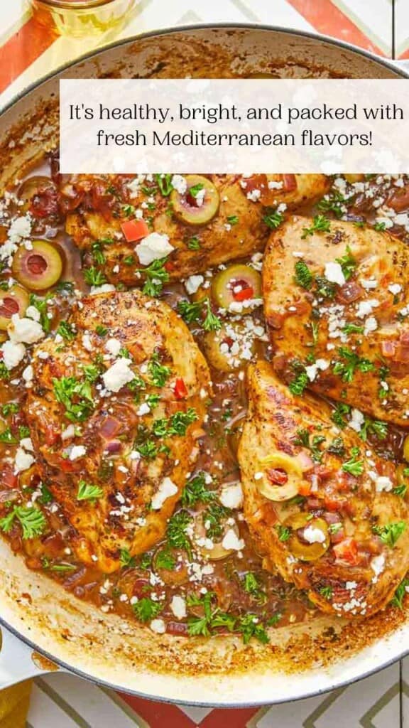Mediterranean Chicken With Tomatoes And Olives - The Mediterranean Dish