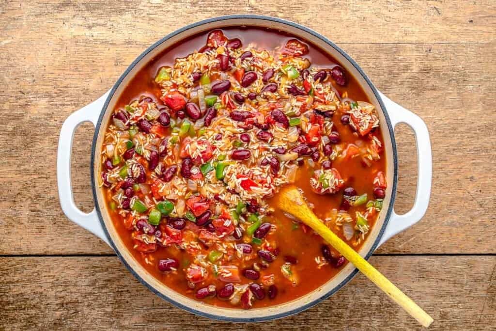 Spanish Rice and Beans Recipe | The Mediterranean Dish