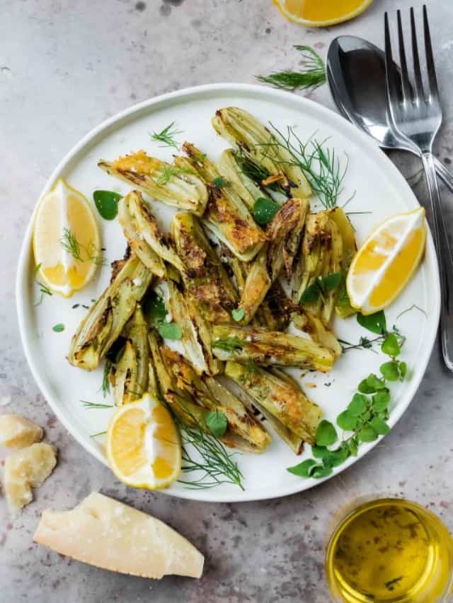 Roasted Fennel With Parmigiano Cheese - The Mediterranean Dish