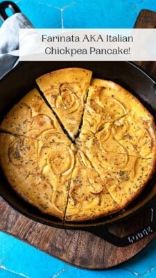 Farinata (Italian Chickpea Pancake) - The Mediterranean Dish