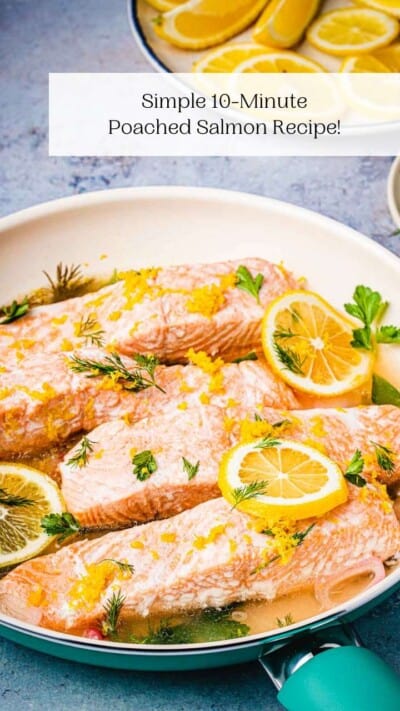 Simple Poached Salmon - The Mediterranean Dish
