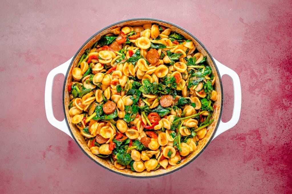 Chorizo Pasta Recipe | The Mediterranean Dish