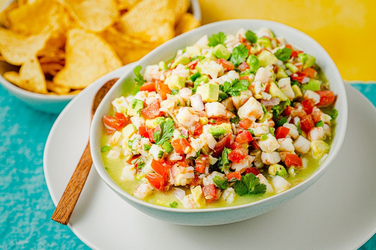 Easy Shrimp Ceviche Recipe | The Mediterranean Dish Easy Shrimp Ceviche Recipe | The Mediterranean Dish