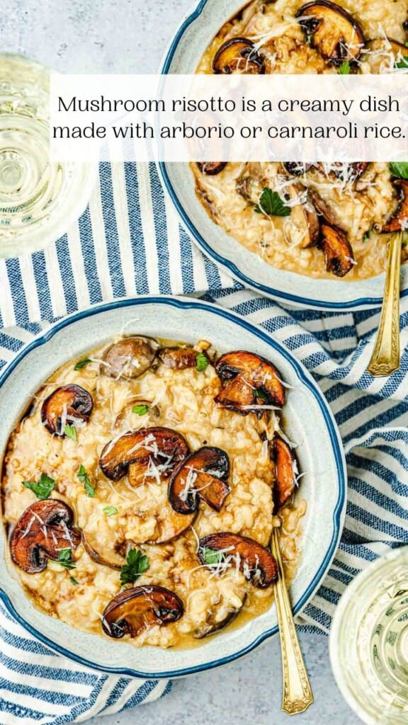 Mushroom Risotto - The Mediterranean Dish