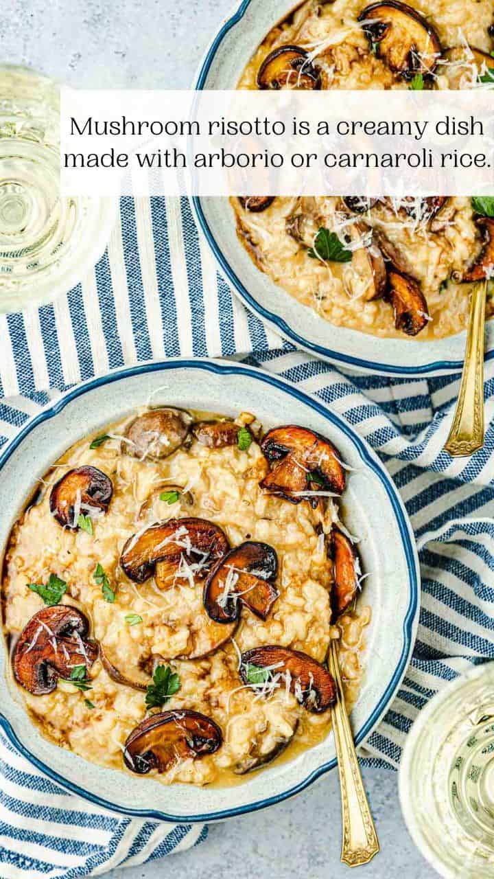 Mushroom Risotto - The Mediterranean Dish