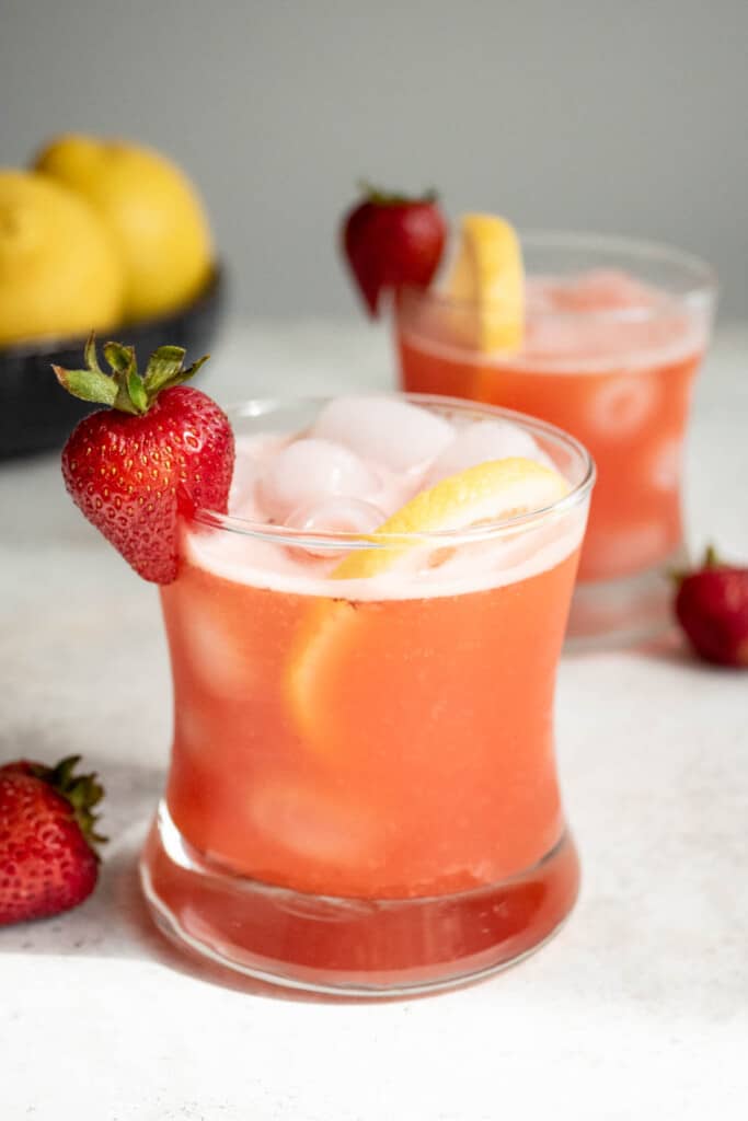 Strawberry Lemonade (Pink Lemonade) | The Mediterranean Dish