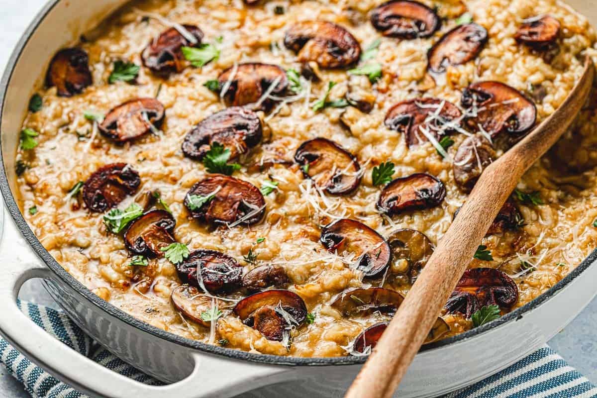 Mushroom Risotto | The Mediterranean Dish
