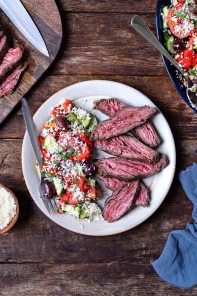 Grilled Skirt Steak | The Mediterranean Dish