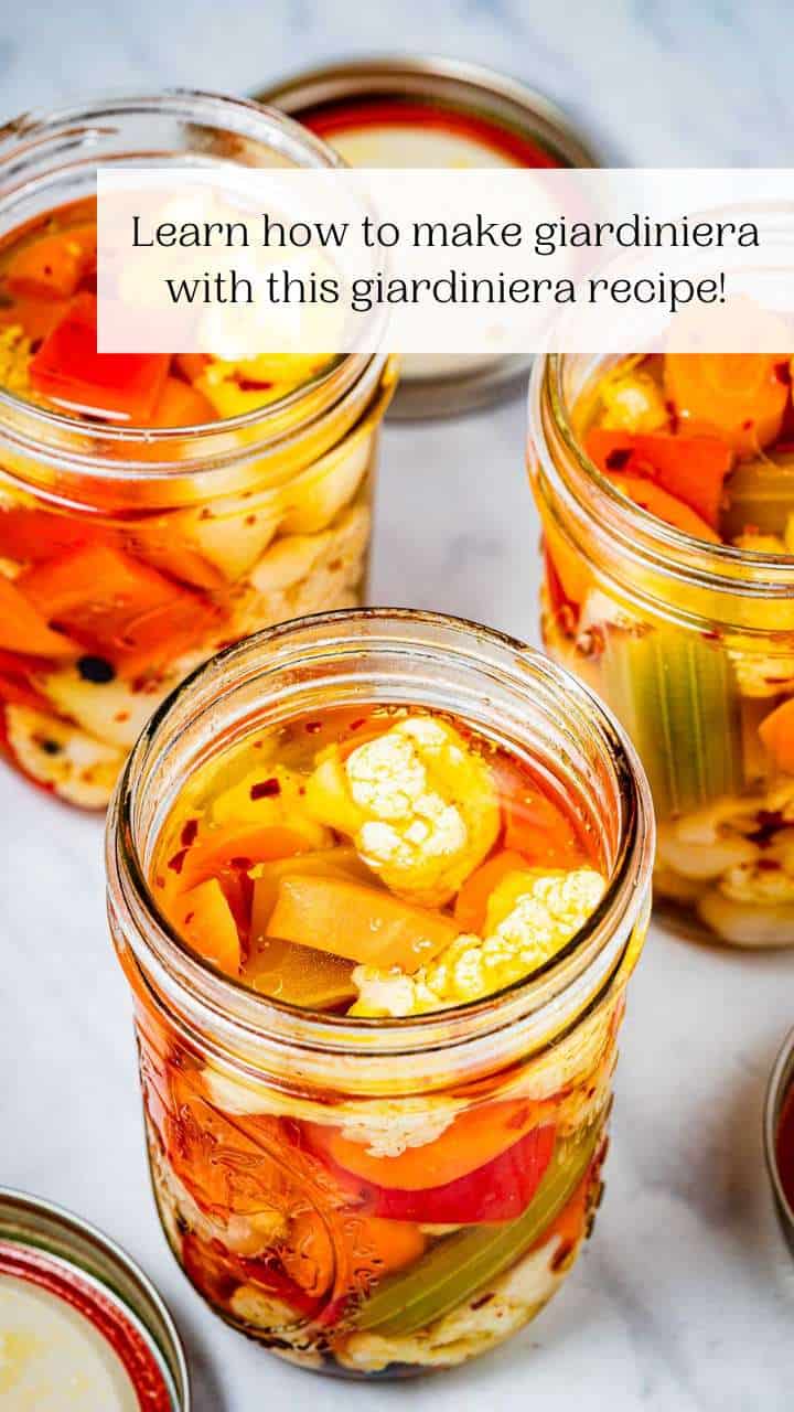 Giardiniera (Italian-Style Pickled Vegetables) - The Mediterranean Dish