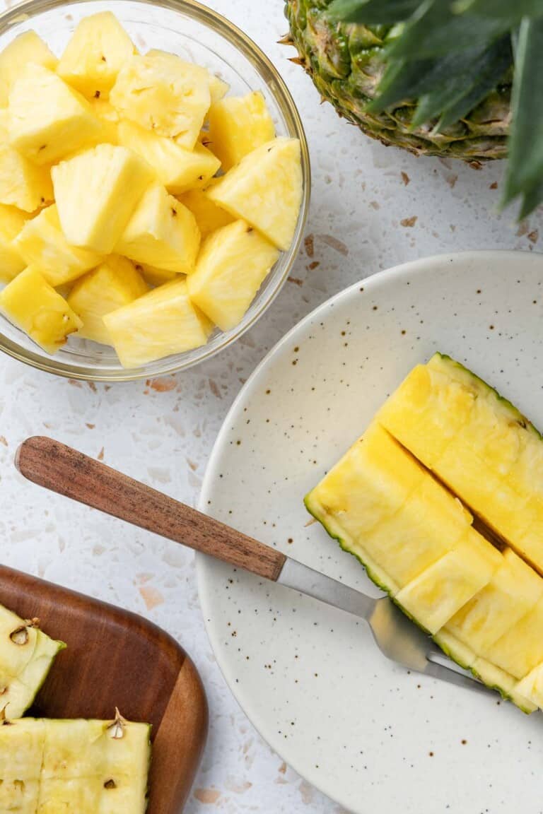 How to Cut a Pineapple | The Mediterranean Dish
