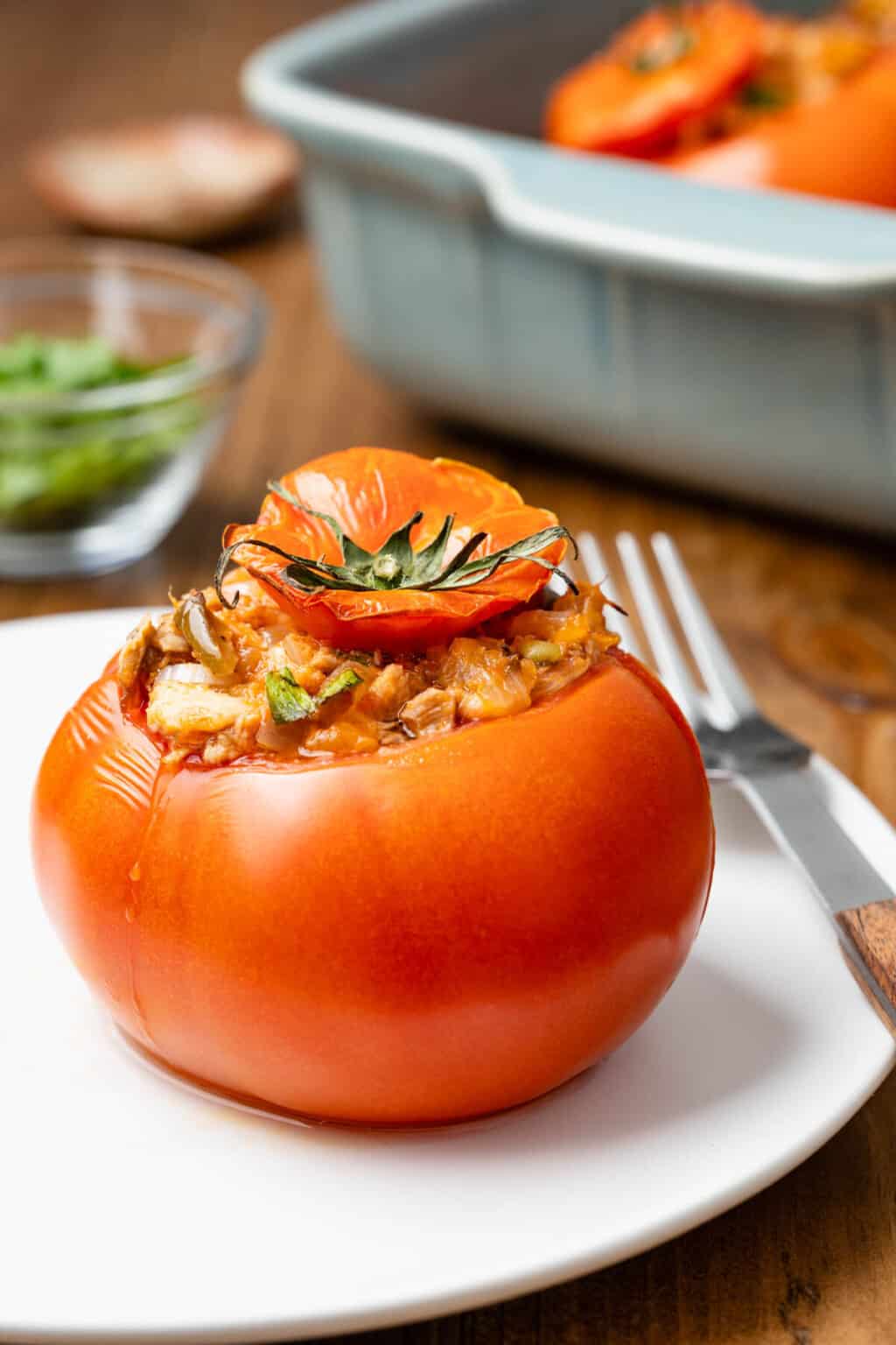 Tuna Stuffed Tomatoes | The Mediterranean Dish