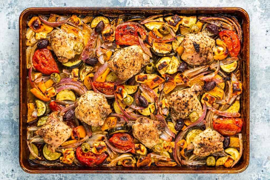 Greek Sheet Pan Chicken | The Mediterranean Dish