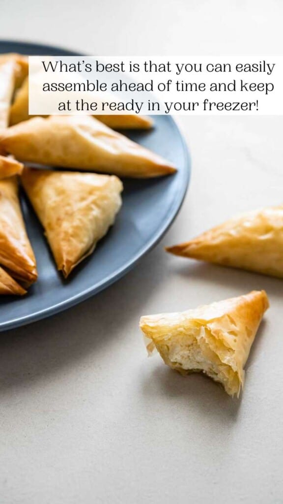 Greek Tiropitakia (Feta Hand Pies) - The Mediterranean Dish