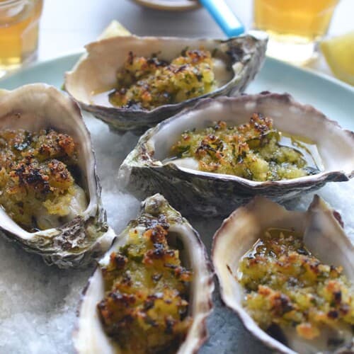 Grilled Oysters Recipe | The Mediterranean Dish