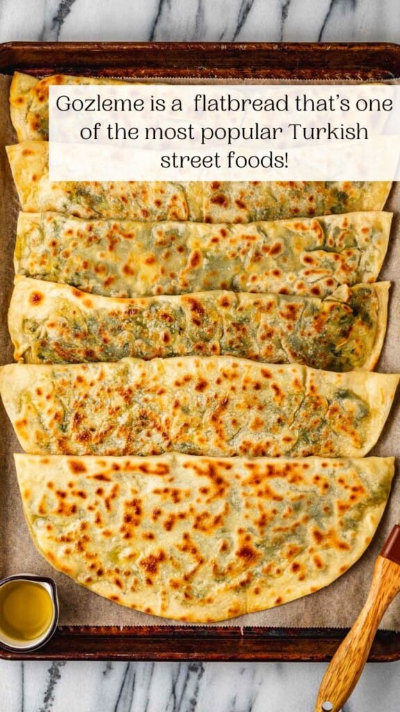 Turkish Gözleme (Spinach And Feta Stuffed Flatbread) - The ...