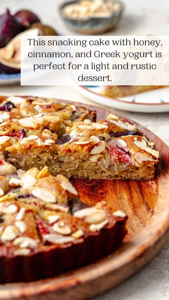 Fig Cake with Almond and Honey - The Mediterranean Dish