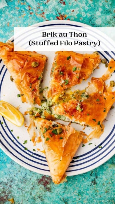Tunisian Brik Au Thon (Phyllo Stuffed With Potato, Tuna, And Egg) - The ...