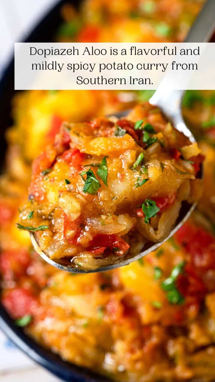 Dopiazeh Aloo (Persian Potato Curry) - The Mediterranean Dish