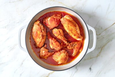 Braised Chicken and Eggplant | The Mediterranean Dish