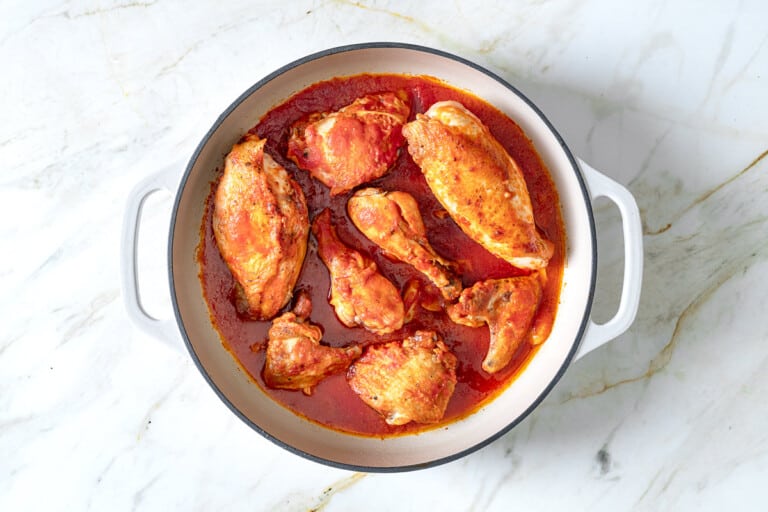 Braised Chicken and Eggplant | The Mediterranean Dish