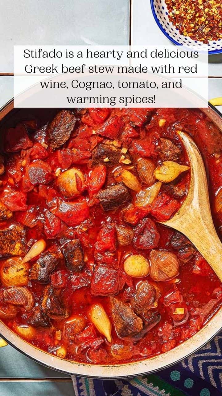 Stifado (Greek Beef Stew) - The Mediterranean Dish