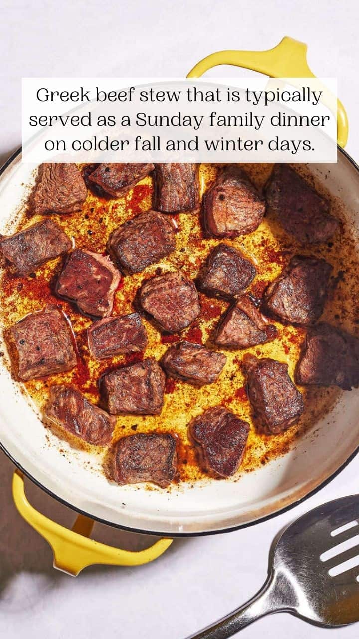Stifado (Greek Beef Stew) - The Mediterranean Dish