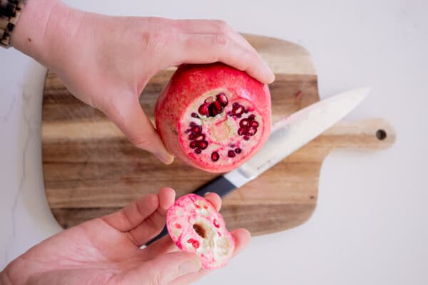 How to Cut a Pomegranate | The Mediterranean Dish