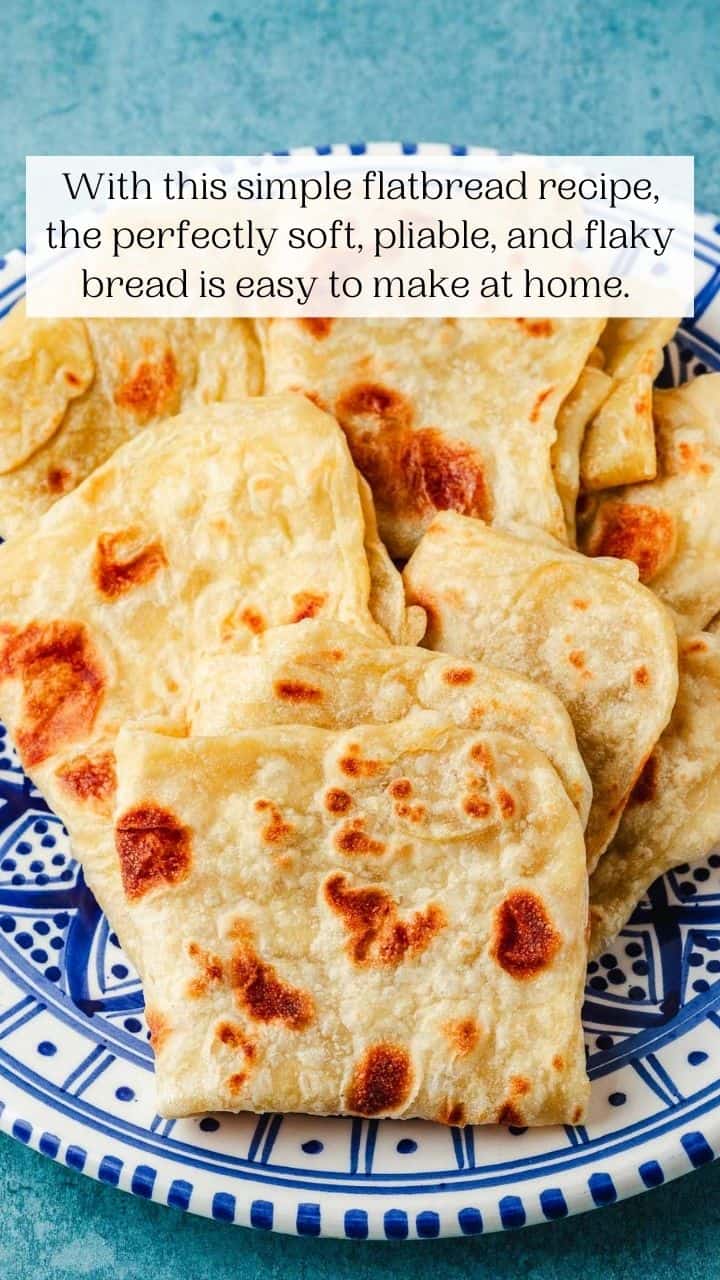 Mlewi (Tunisian Flatbread) - The Mediterranean Dish