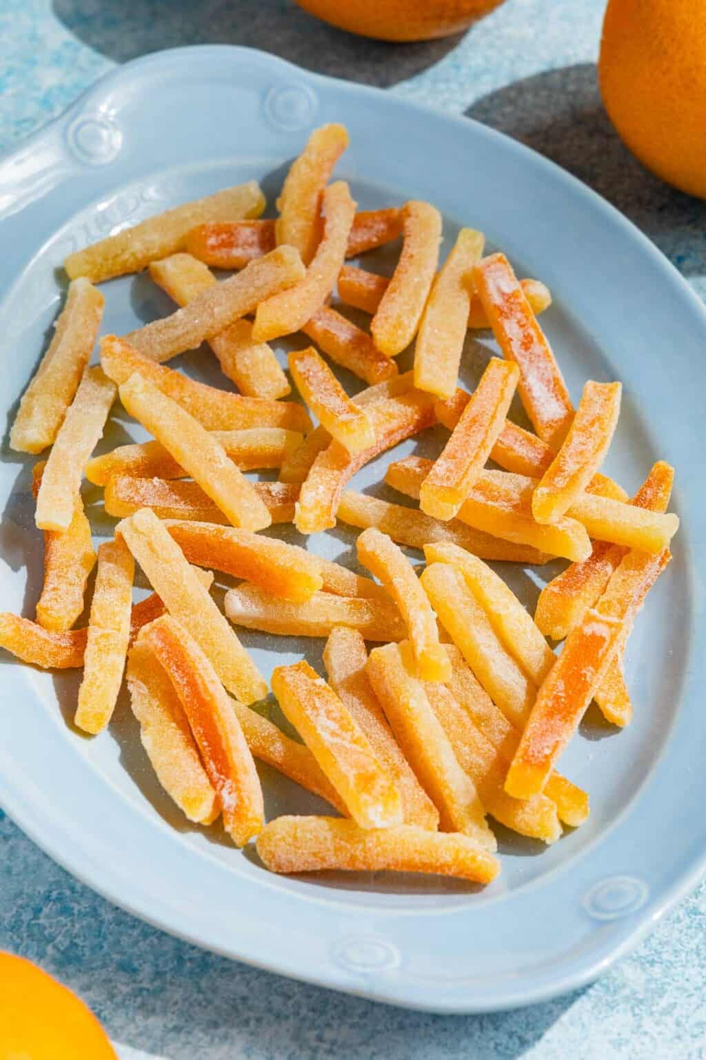 Candied Orange Peel | The Mediterranean Dish